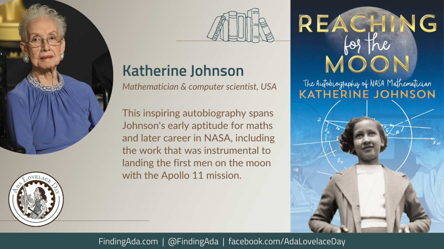 ALD22 Books: Reaching for the Moon, Katherine Johnson – Ada Lovelace Day